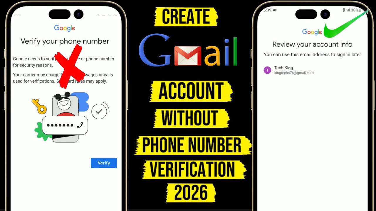 Create Gmail Account Without Phone Number Verification? 2026 || Fix Gmail Verify Your Phone Number ✅