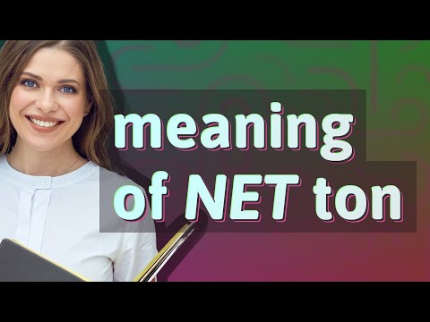 Net ton | meaning of Net ton
