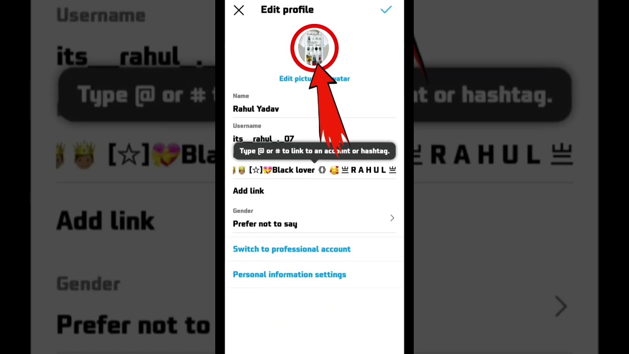 Haw to Remove current picture your account in Instagram #viral #shorts #instagram #account