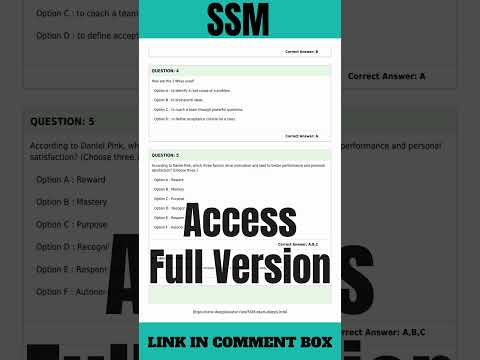 Latest SSM Exam Dumps PDF | SAFe Scrum Master (SSM) 6.0 Exam