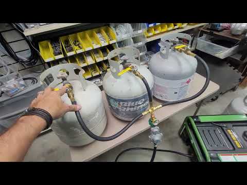 How to connect multiple propane tanks with an existing regulator