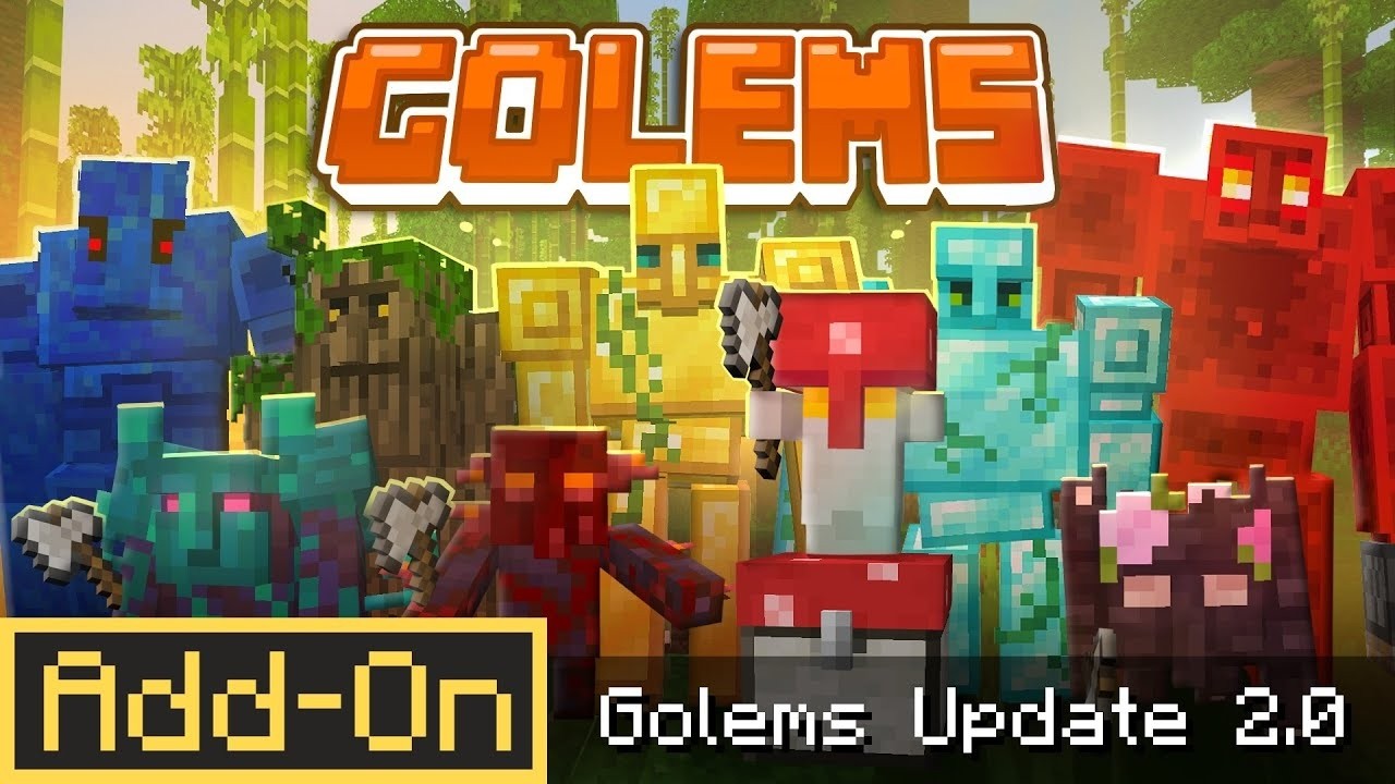 GOLEMS ADDON 2.0: Build 50+ New Golems to Fight, Farm & Protect!