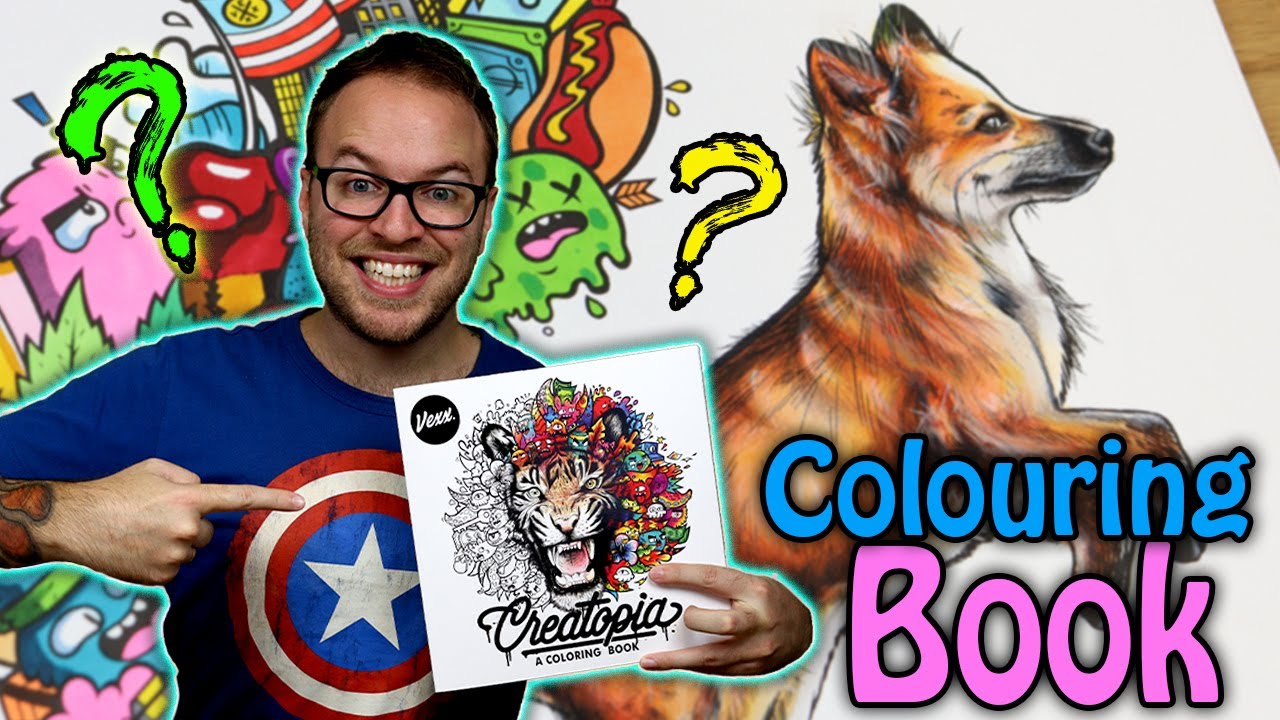 Professional Artist Colours a COLOURING BOOK..? | @Vexx Edition | Season 2. Ep 1