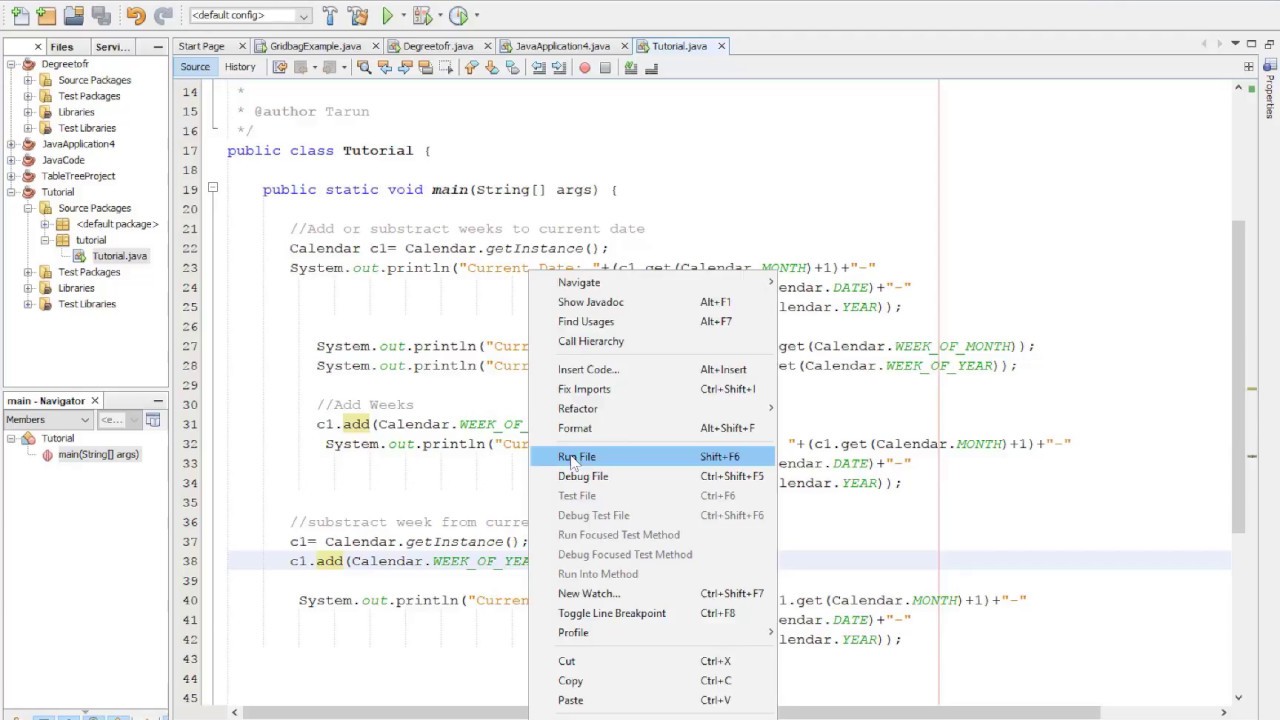 Add Subtract Days,weeks, Months and Year from  Current Date in Java