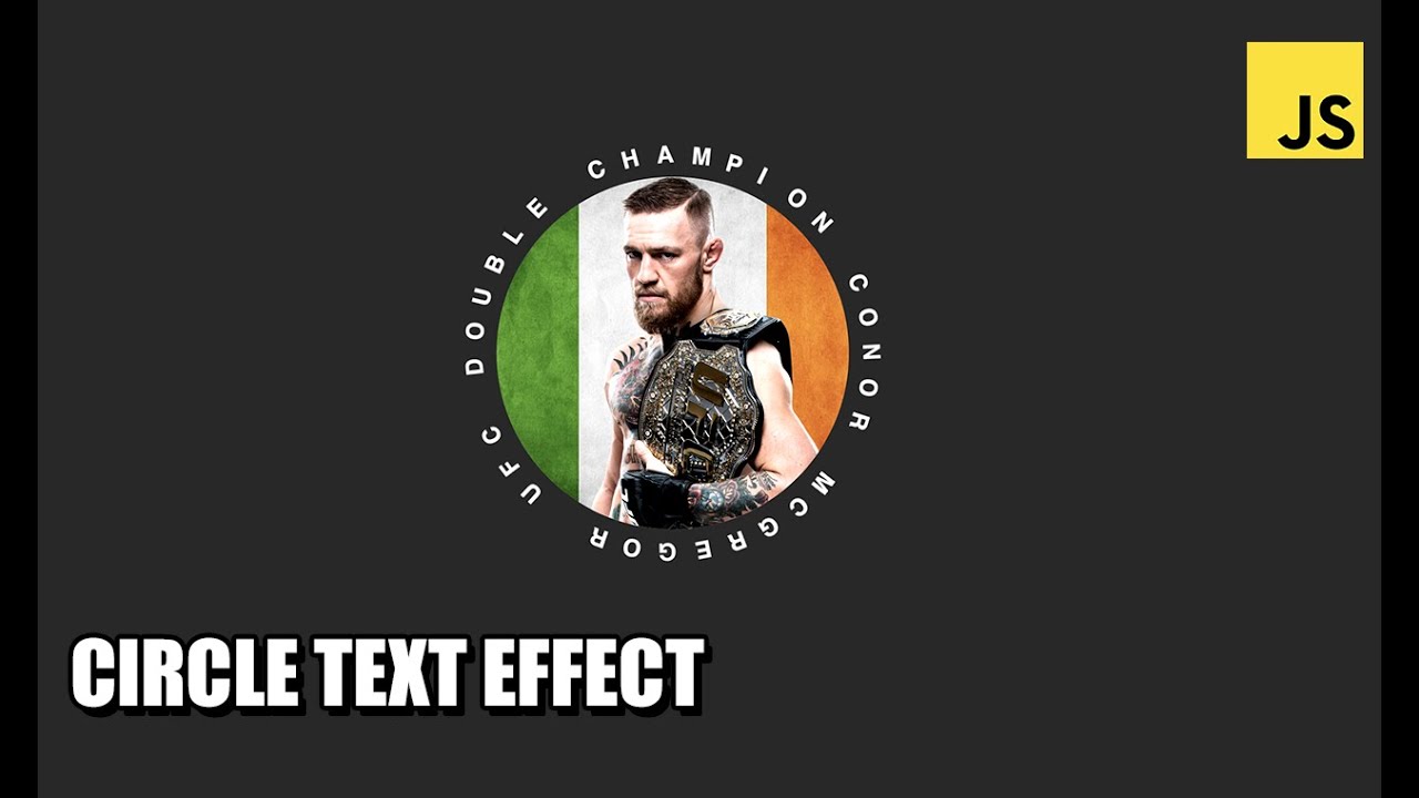 Circle Text Effect JavaScript Tutorial | How to make Circle Animation?