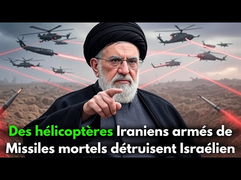 Il y a 2 heures! Des hélicoptères Iraniens armés de missiles mortels détruisent Israélien