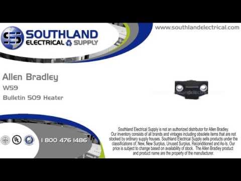 Allen Bradley, W59, Bulletin 509, W Series, Heater Element
