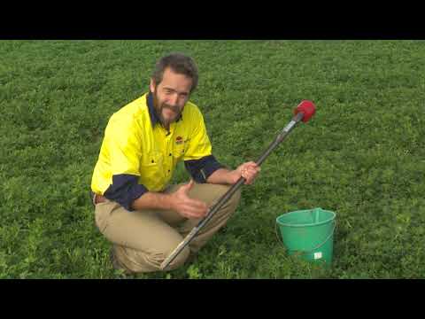 Accurate soil sampling to 20cm in 5cm intervals