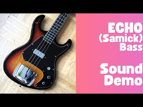 Echo (Samick) offset bass guitar ~1975 | Reverb