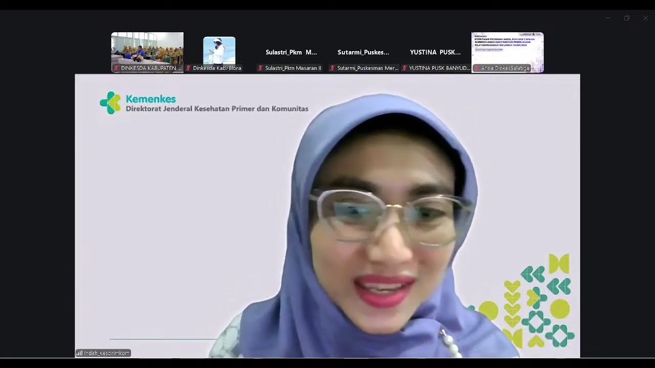 Evaluasi Capaian Skrining Lansia dan Fasilitasi Pengelolaan Pelayanan kesehatan Lansia