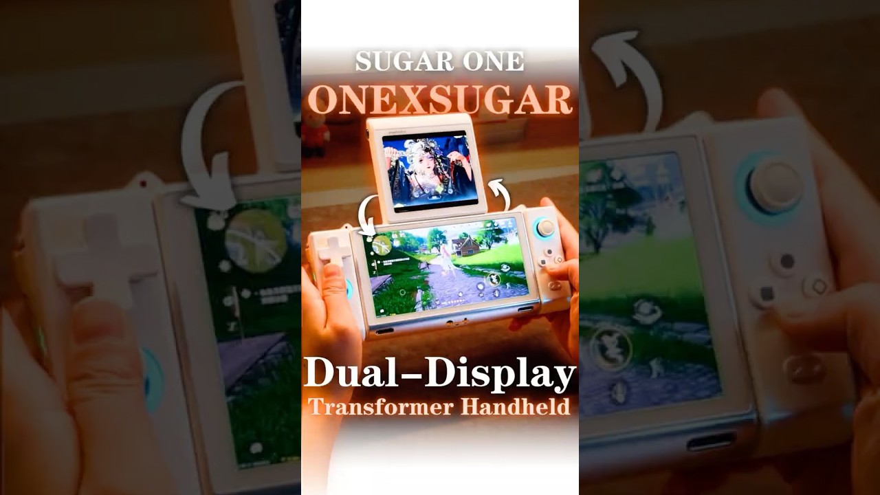 Dual-Display ONEXSUGAR Sugar 1: This Handheld Transform! #androidhandheld#dualscreen