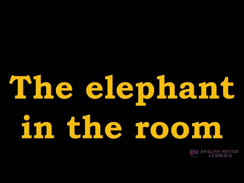 The elephant in the room - Meaning, Pronunciation, Examples | The elephant in the room idiom