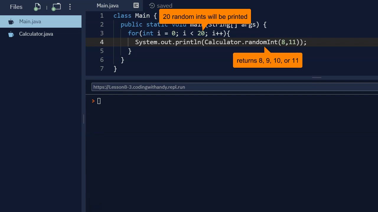 Lesson 8-3 Generating Random Numbers (Introductory Java Programming for AP Computer Science A)