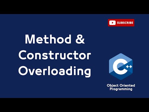 14 Method and Constructor Overloading Object Oriented Programming OOP - الورشه