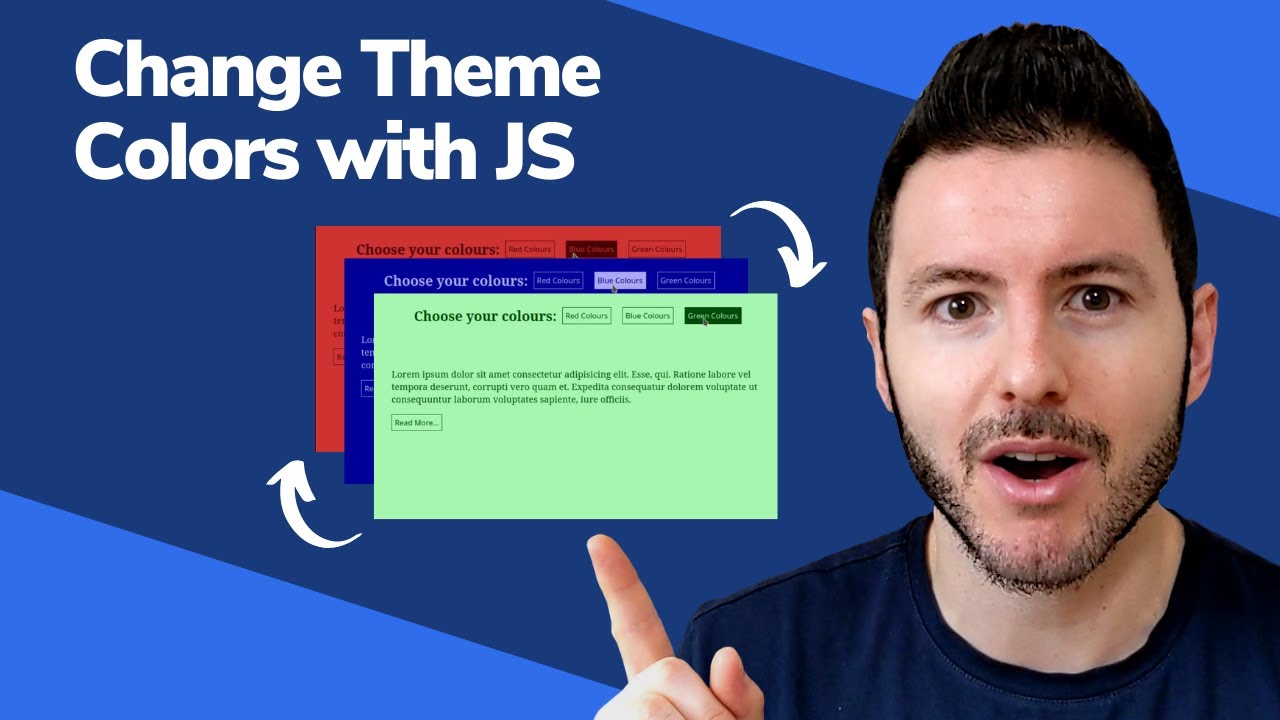 Change Website Colors with CSS and Javascript | Light and Dark Mode Toggle