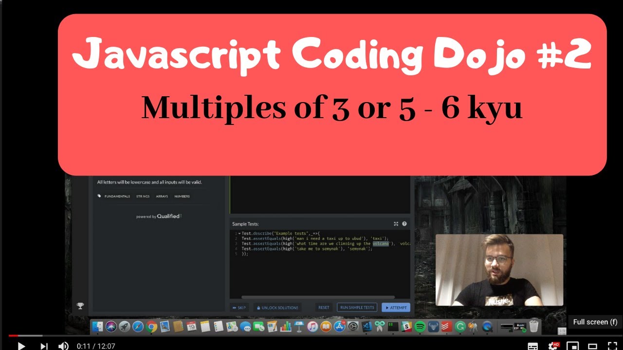 Javascript Coding Dojo #2 Multiples of 3 or 5 - 6 kyu