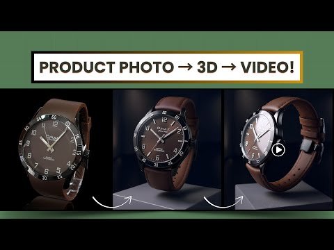 Create Stunning 3D Product Videos from Just One Photo!