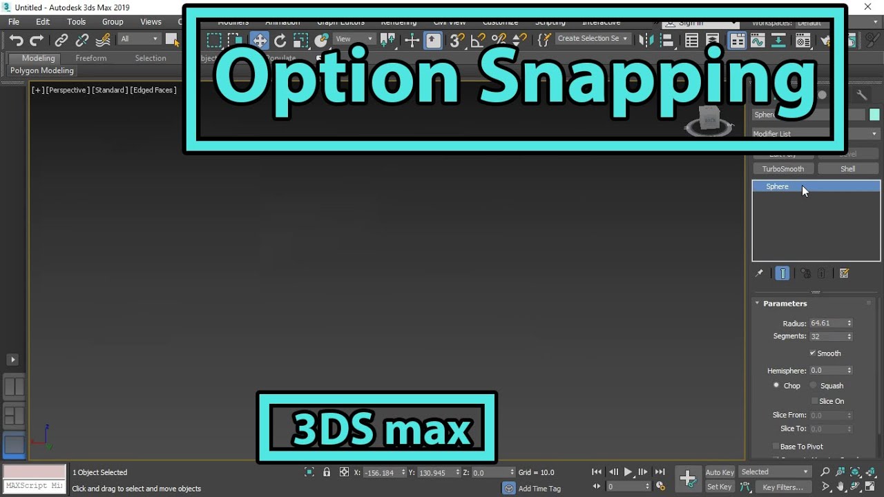 option snapping | 3ds max tutorial | study Edutech | Hindi Tutorial