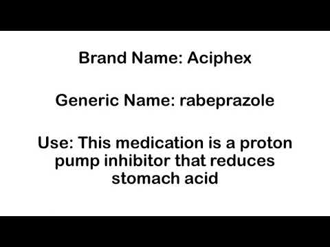 Aciphex (rabeprazole) Top 200 Drugs Flashcard with Pronunciation