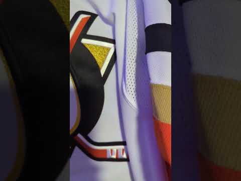 A look at the new Ducks away jersey. #thg #hockey #duckshockey