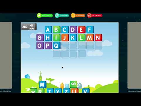 ALPHABETICAL ORDER • ABCya! Play by 4 years old Not Help by elders, He play alone no guide as well.