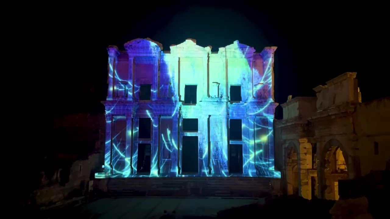 Library of Celsus at Night | Ephesus, Turkey