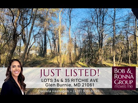 Just Listed! Lots 34 & 35 Ritchie Avenue, Glen Burnie, MD 21061