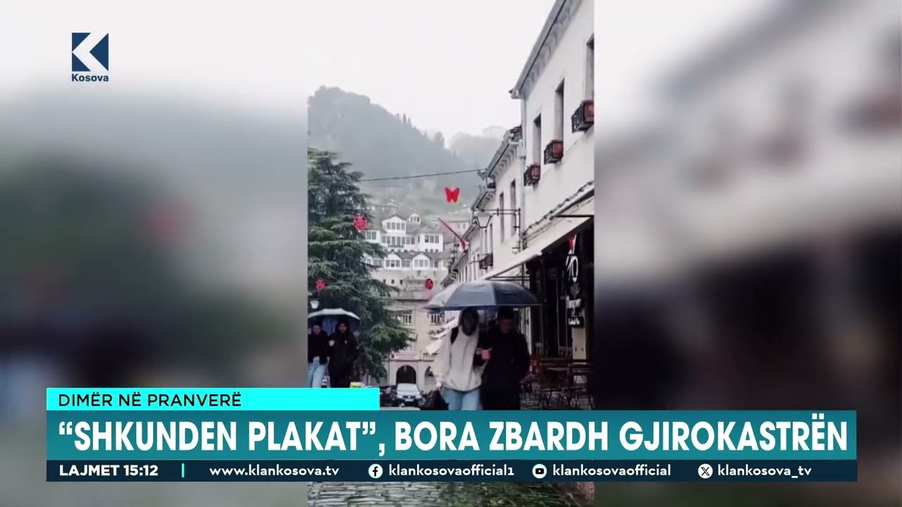 Dimër në Pranverë - “Shkunden plakat”, bora zbardh Gjirokastrën