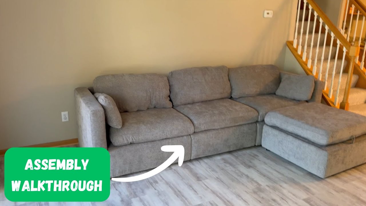 Assembly Guide | Chita Living Oversized Modular Sofa | See How Fast This Sofa Comes Together!