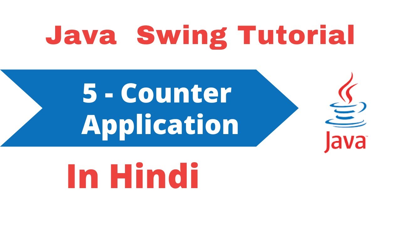 5 counter app using java swing
