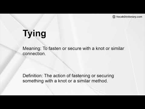 Tying Meaning