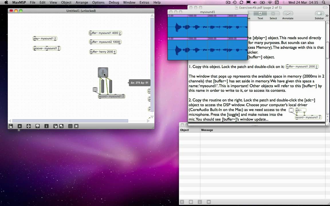 Max MSP Tutorial 04b2: Playback using [buffer~] & [play~] [1]