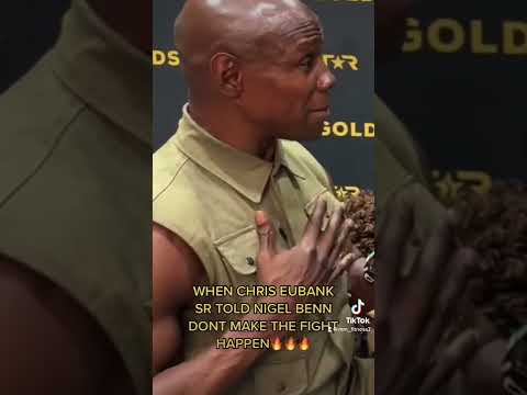 WHEN CHRIS EUBANK SR TOLD NIGEL BENN FACE TO FACE DONT MAKE THE FIGHT HAPPEN🔥🔥🔥