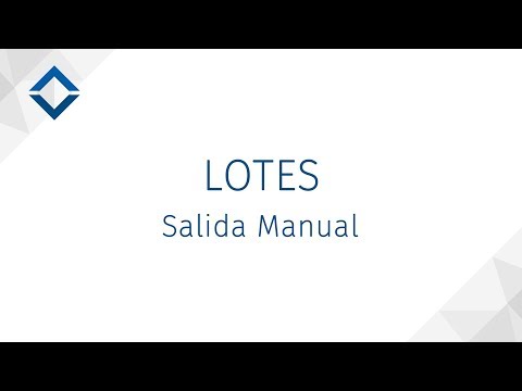 ¿Cómo generar una salida manual de lotes? - [SICAR v3.0] | Cursos En ...