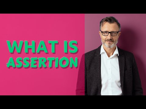 Assertion | Definition of assertion
