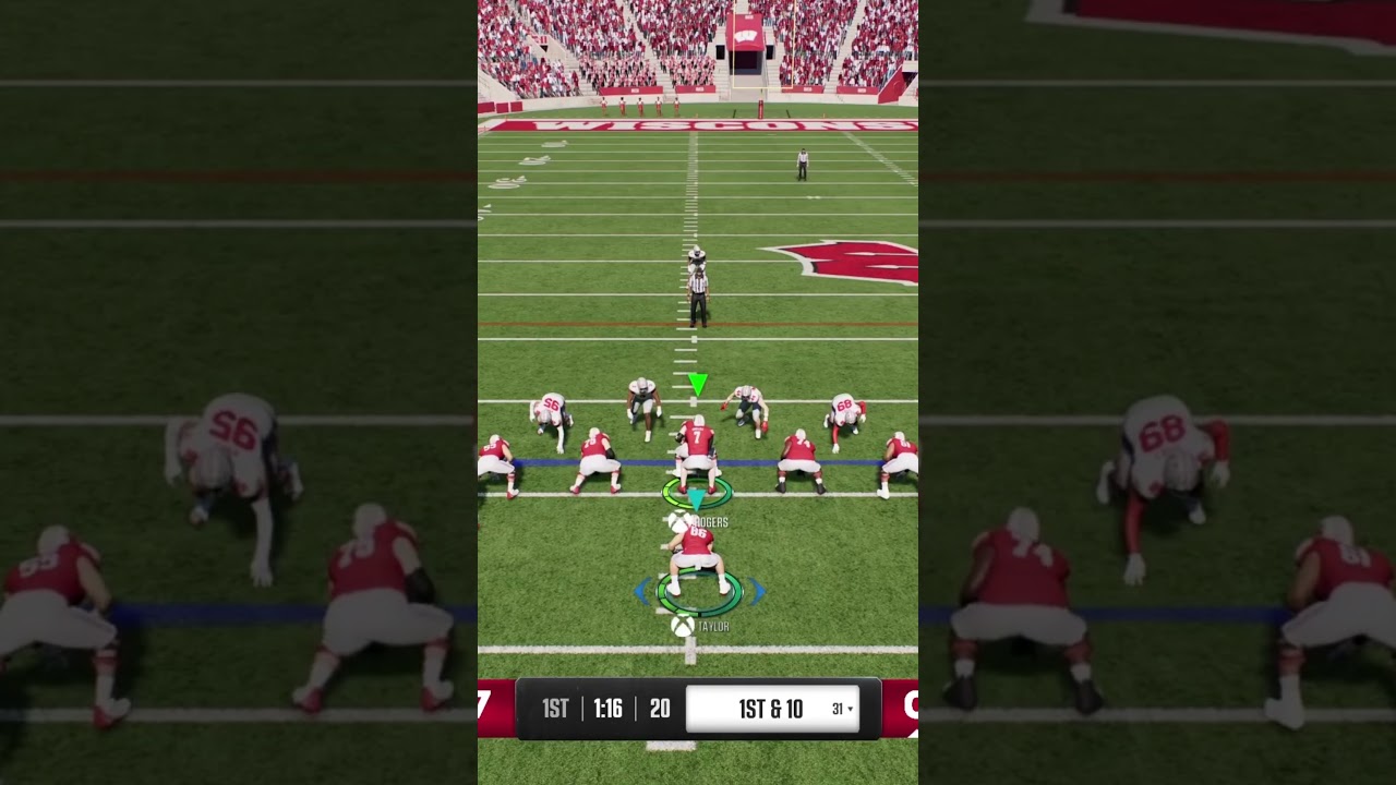 Taking ankle in h2h season with Edward 70 yard touchdown #ultimateteam #football #collegegameday