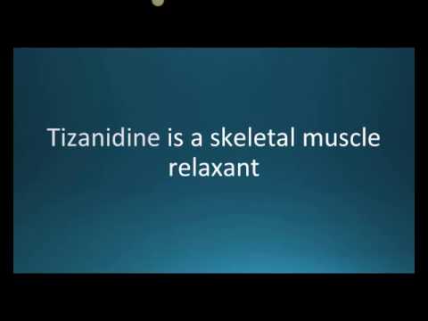 How to pronounce tizanidine (Zanaflex) (Memorizing Pharmacology Flashcard)