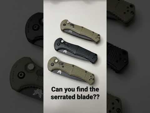 Quick Benchmade Quiz!! Which one is serrated?? #mybenchmade #zachsstuff #dskfs