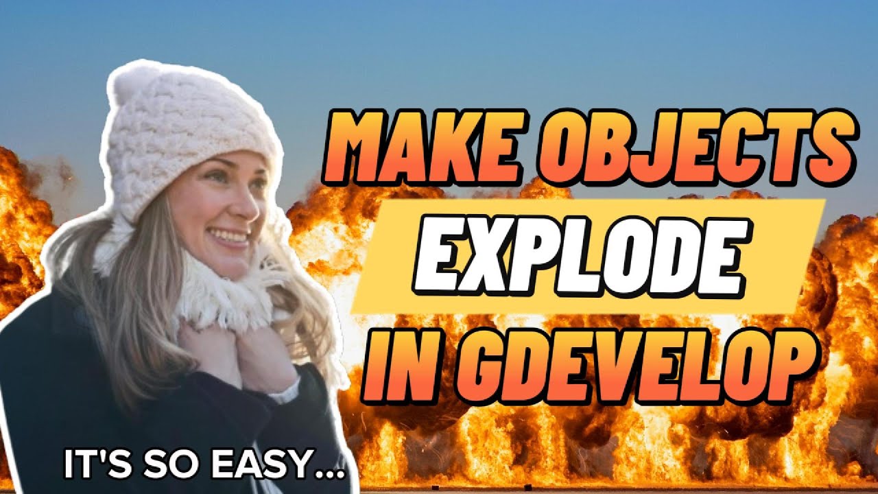 Explode Objects with Force in GDevelop 5: Easy Tutorial for Beginners!
