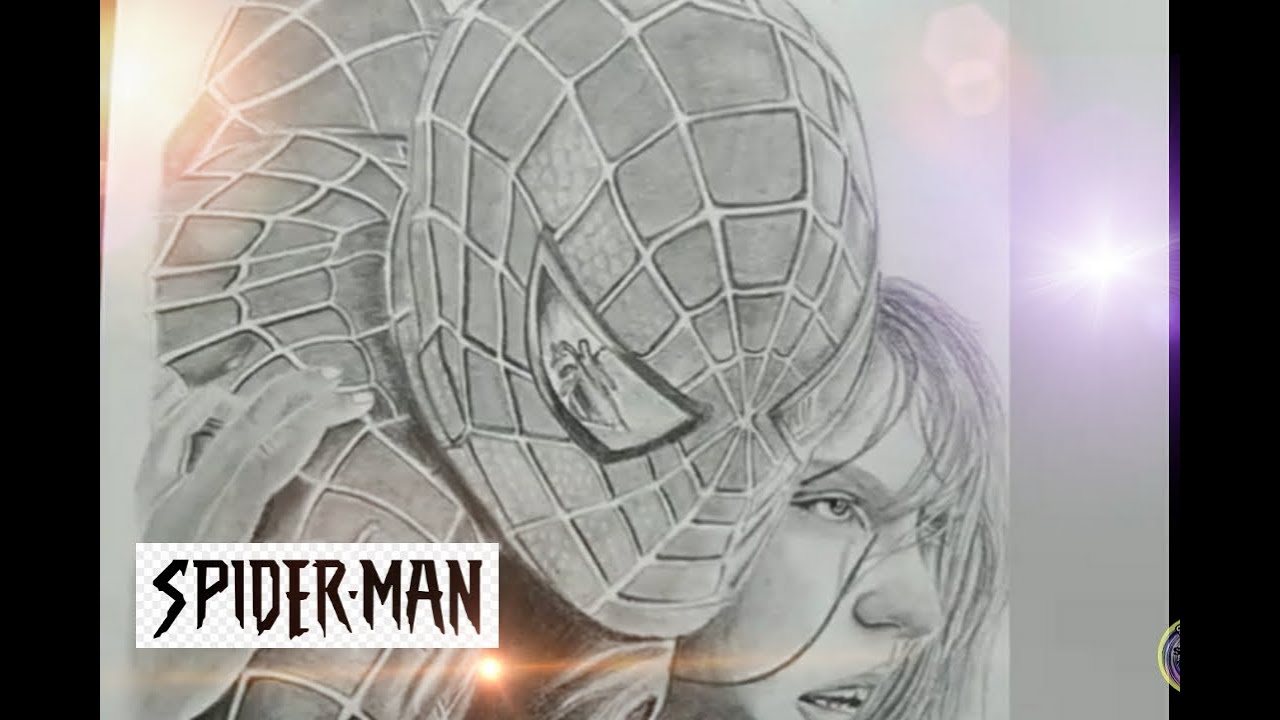 Spiderman drawing|Graphite Pencil Timelapse drawing|Peter Parker|Fictional character Superhero