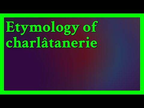 Charlatanerie is not an English word, and is a borrowing from French. According to the French ver...