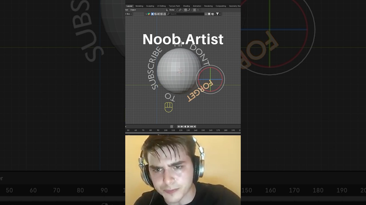 Noob vs Pro artist: Text on curve #blendertutorial #blender #blendercommunity #blender3d #b3d
