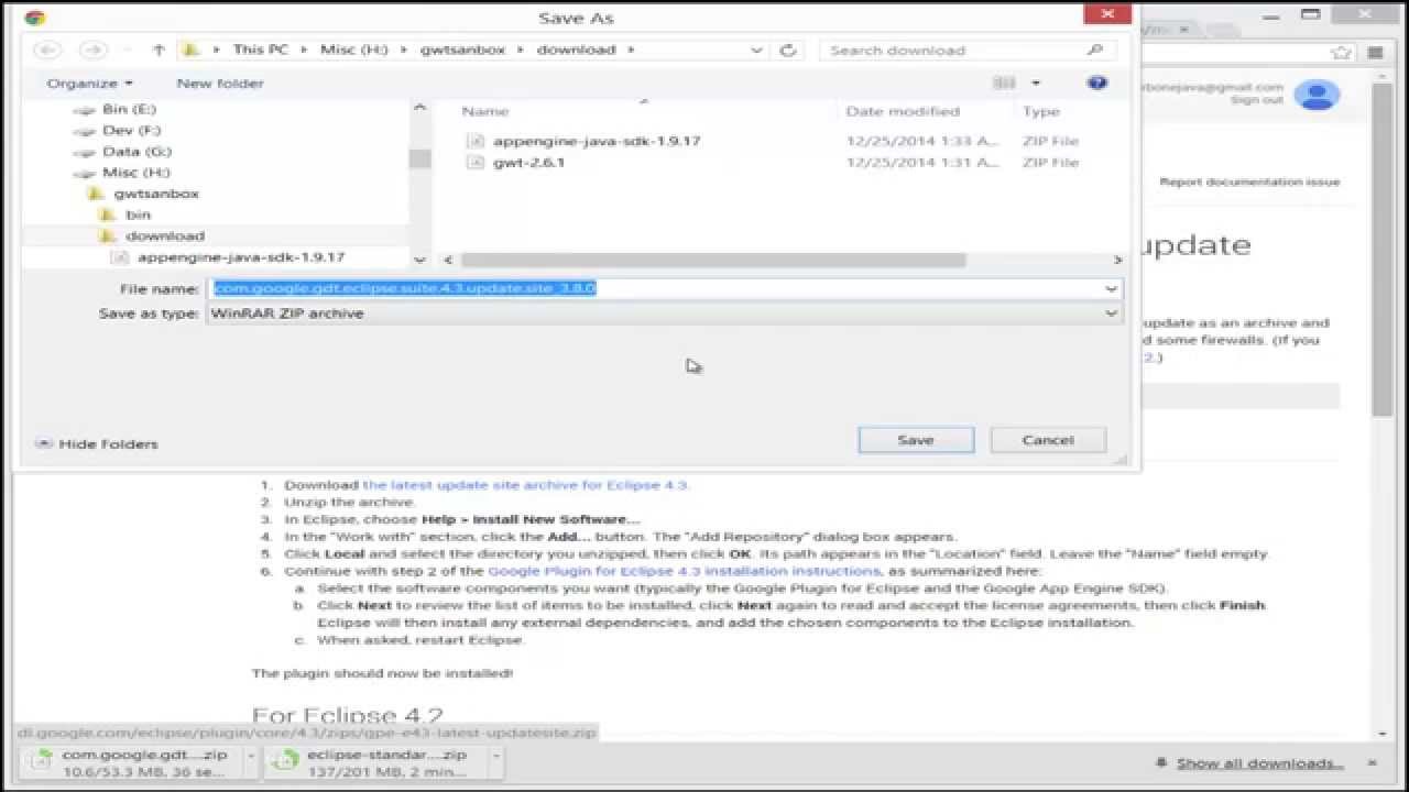Starting Eclipse and Configure Eclipse Workspace