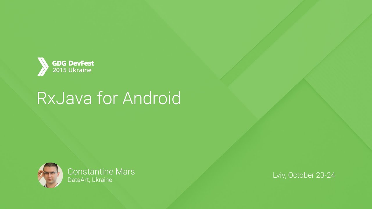 RxJava for Android - Constantine Mars