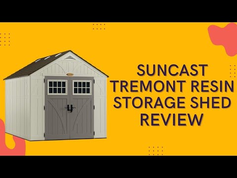 Suncast Tremont Resin Storage Shed BMS8100 Review