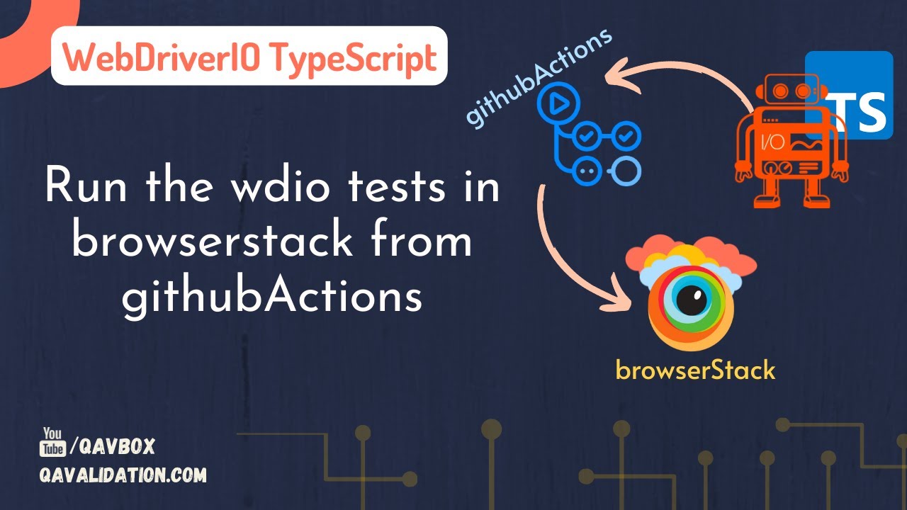 Guide to run wdio tests using githubActions in browserstack