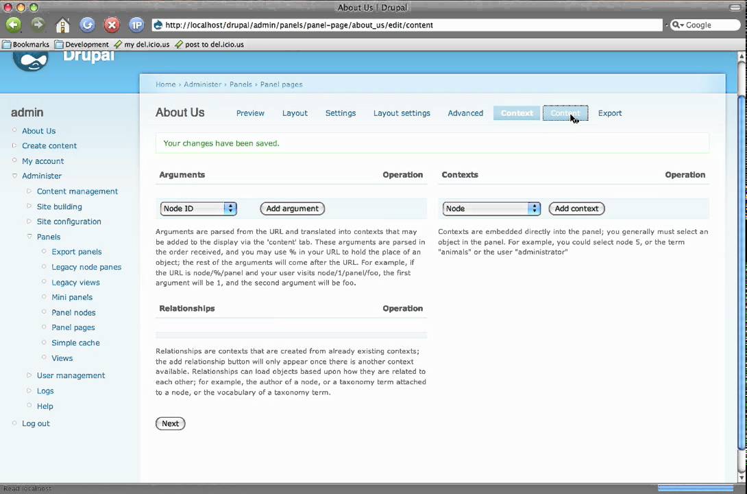 Drupal Panels 2 Basic Screencast