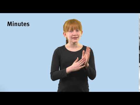 British Sign Language BSL Video Dictionary - minutes