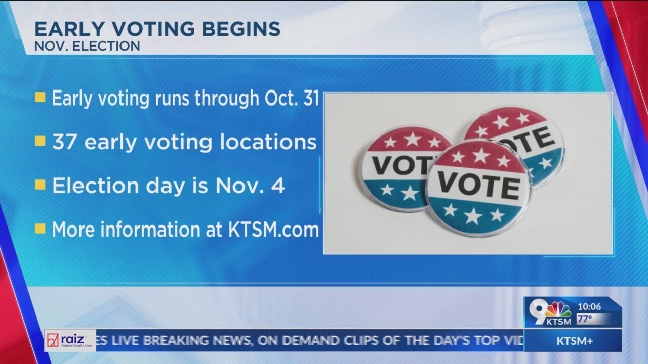 Early voting begins in El Paso County