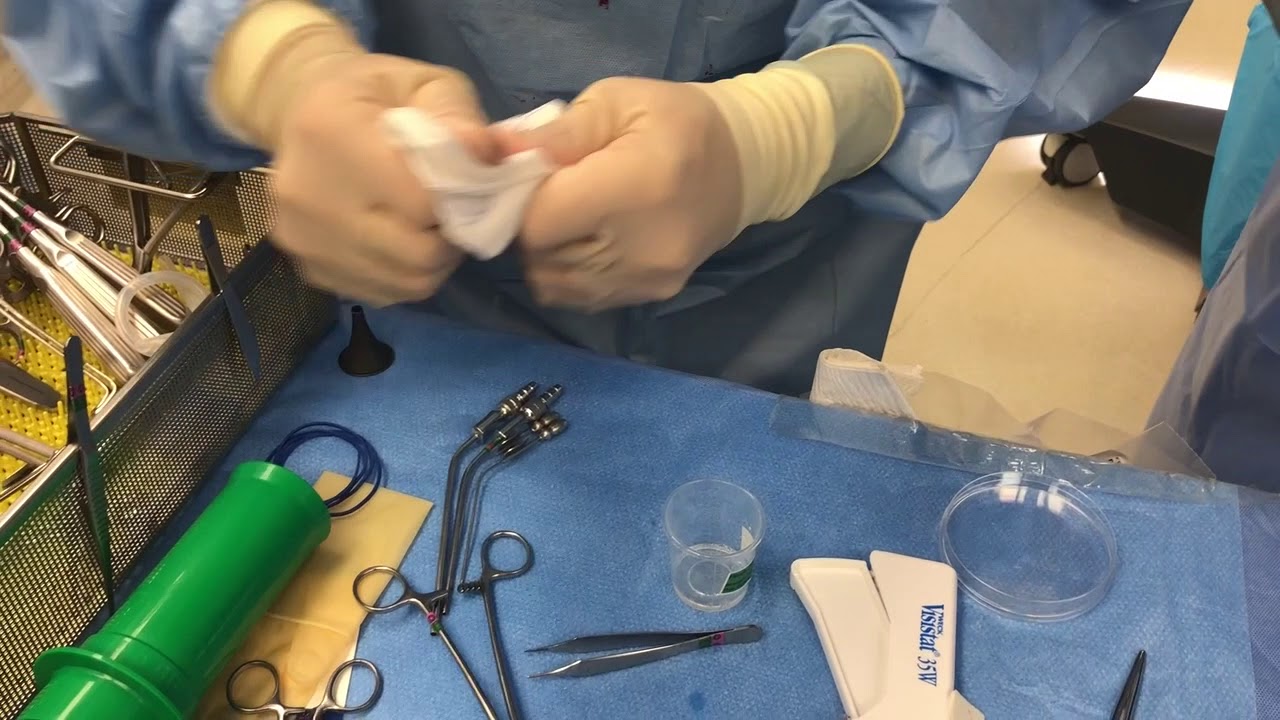 Preparing Gelfoam